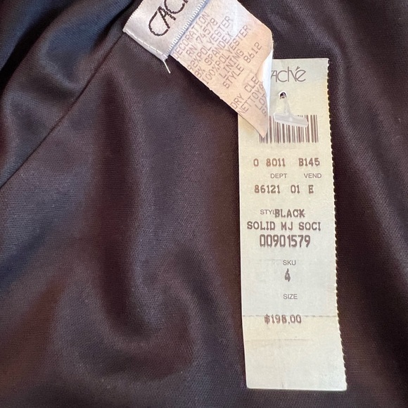 Cache | Dresses | Nwt Black Vintage Cache Evening Gown | Poshmark